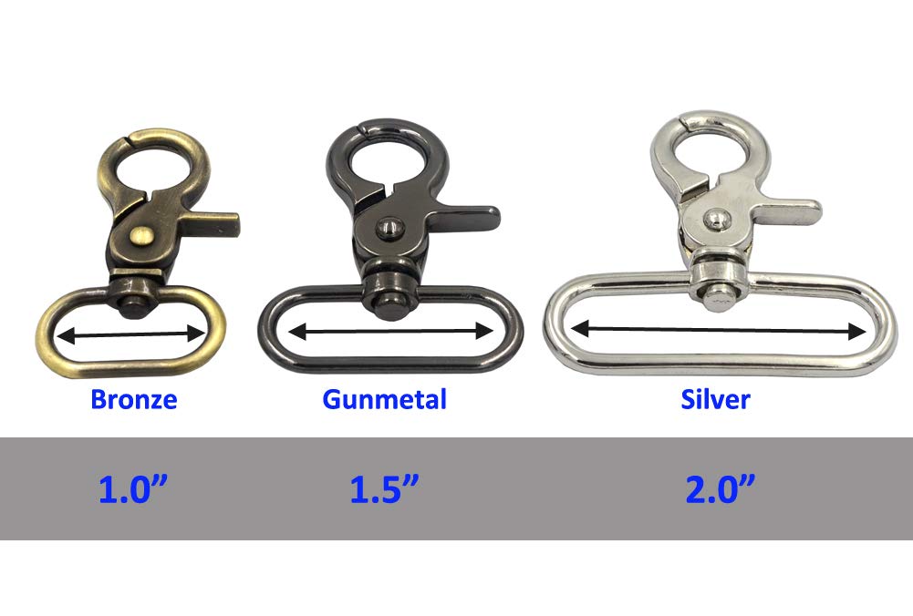 Snapklik.com : DGOL 8pcs 1-1/2 Inch Zinc Alloy Webbing Strap Swivel ...