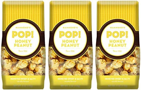 Amazon.com : Hammond's Candies | Gourmet Honey Peanut Popcorn | 3 Bags ...