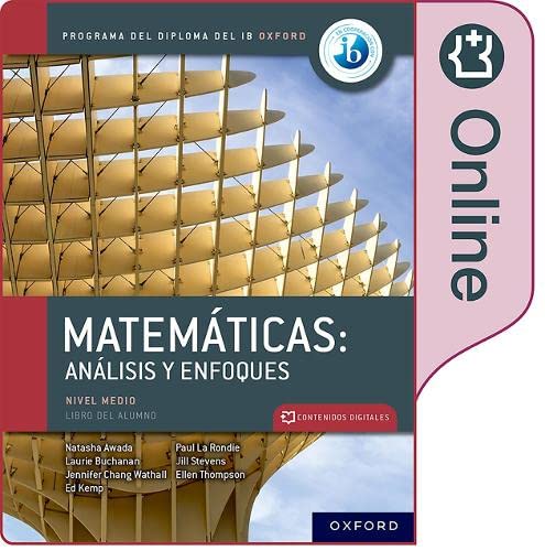 Amazon.com: NEW DP Matemáticas: análisis y enfoques, nivel medio, libro ...