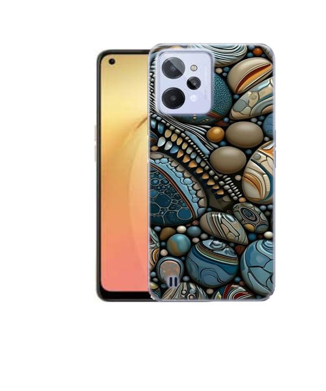 KABLA for Realme C31 Back Cover Hard Plastic for Girls Boys Flowers 3D ...