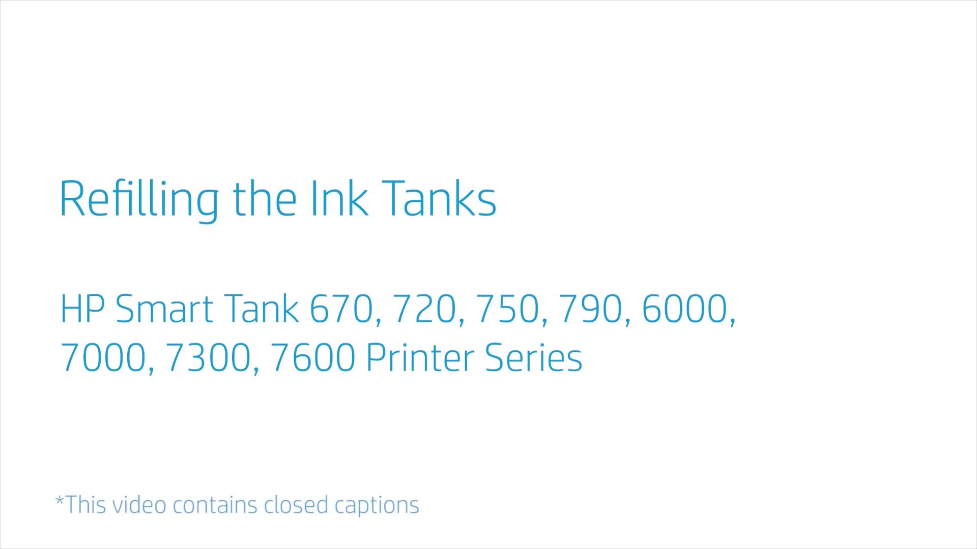 Watch Refilling the Ink Tanks HP Smart Tank 6000 7000 7300 7600 Ps on ...