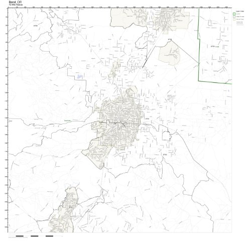 Bend, OR ZIP Code Map Laminated: Amazon.com: Office Products