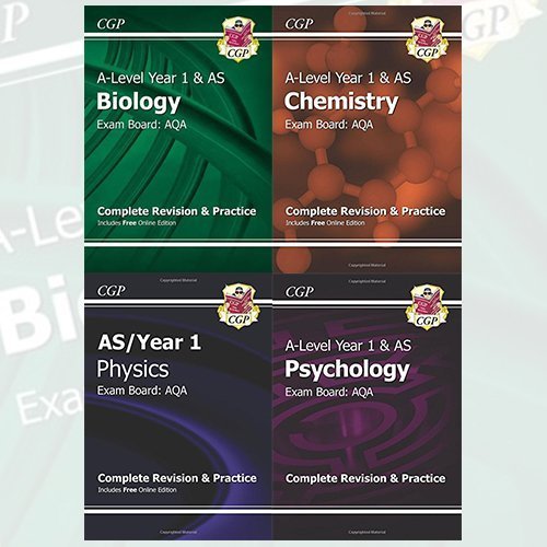 New 2015 A-Level AQA Year 1 & AS Complete Revision & Practice 4 Books ...