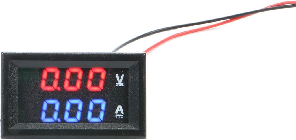 Amazon.com: vanki 1 pc 0.28''LED DC0-100V 10A Digital voltmeter Ammeter ...