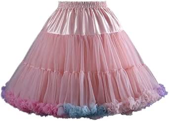 Amazon.com: Alverno Women's Short Multi-Layer Tulle Petticoat Crinoline ...