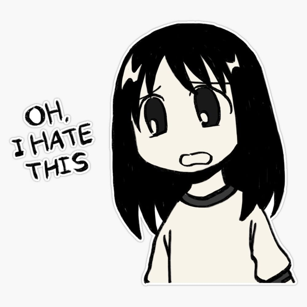 Amazon.com: I Draw Oh I Hate This Osaka Manga Panel Funny Azumanga ...