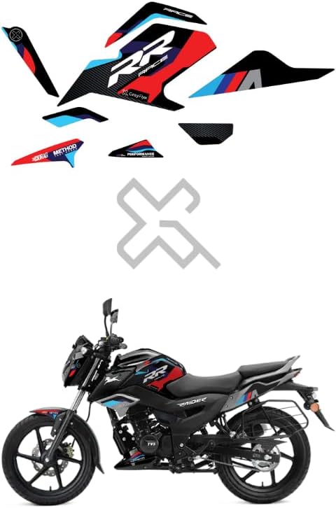 Grayfixx Black RR Edition Half Body Sticker for Raider 125 | Made in ...
