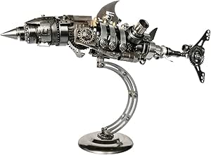 Amazon.com: Goekhyrani 3D DIY Metal Mechanical Shark Model Assembly Kit ...