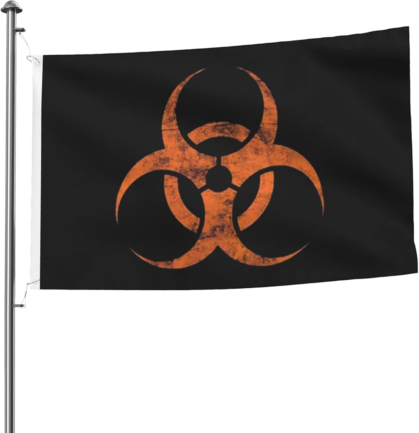 Amazon.com : Biohazard Warning Symbol Flag Double Sided 5x8 Ft Heavy ...
