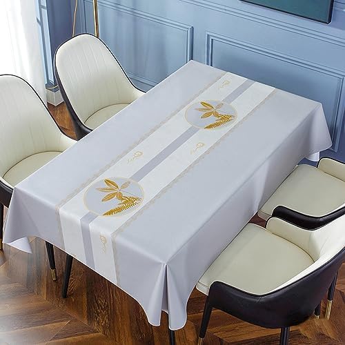 LY4U Wipe Clean Tablecloth Indoor, Waterproof PVC Table Cover Outdoor ...