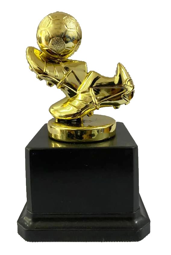 Football Black Base Golden Glossy 5 inches Small Trophy for Football ...