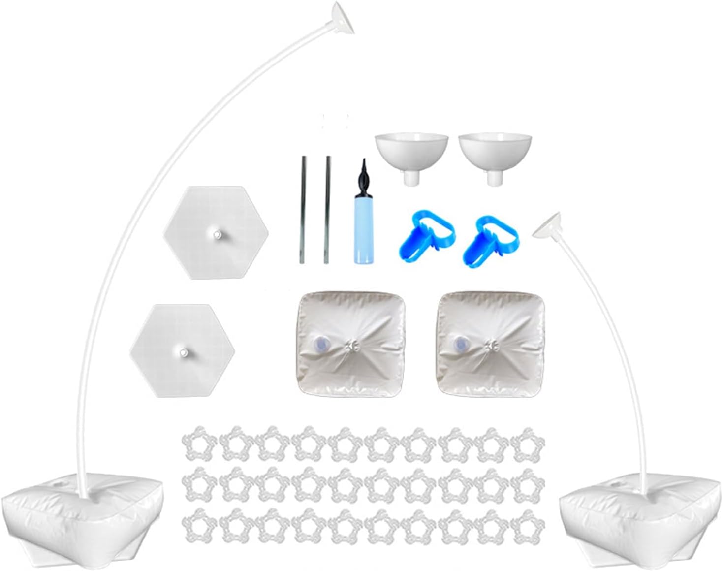 Amazon.com: jyibinee Balloon Arch Stand Kit, Free Bending Shape Stable ...