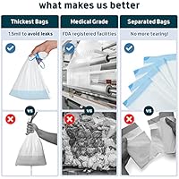 Amazon.com: Lunderg Commode Liners - Value Pack 100 Count Universal Fit ...