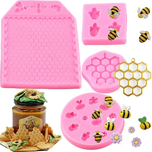 Amazon.com: MoldFun 3D Bumble Bee Silicone Mold for Fondant Chocolate ...