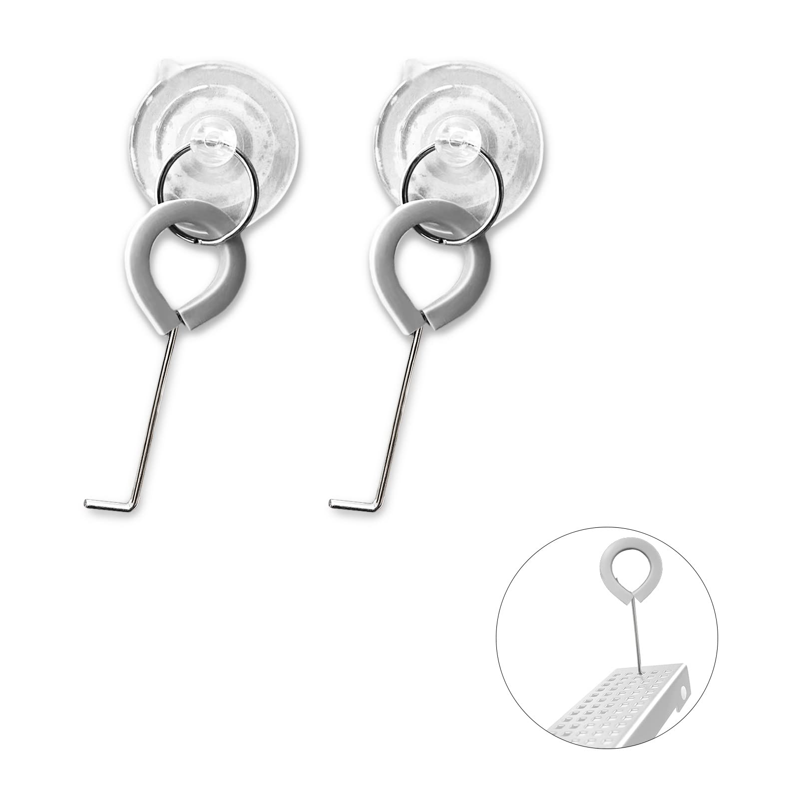ARIOSOX 2-Pack Shower Drain Hooks for Drain Cover Removal, Assists with ...