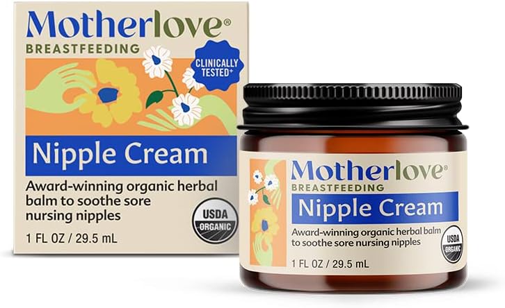 Motherlove Nipple Cream (29.5 mL) Organic Lanolin-Free Herbal Ointment ...