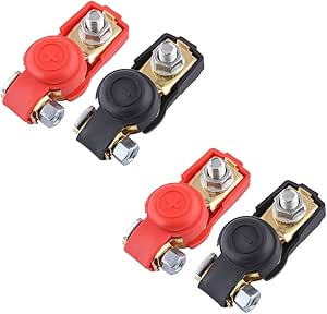 Amazon.com: 2Pairs Car Battery Cable Terminal Connectors,Negative and ...
