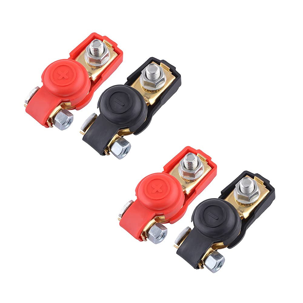 Amazon.com: 2Pairs Car Battery Cable Terminal Connectors,Negative and ...