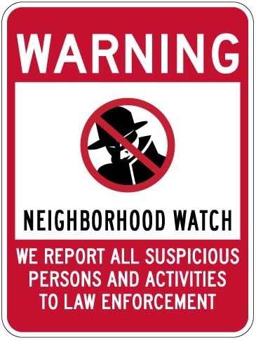 Amazon.com : STOPSignsAndMore - Neighborhood Watch Warning Sign - 18x24 ...