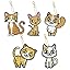 Amazon.com: LUSandy 5pcs DIY 5D Cat Diamond Painting Keychain Kits ...