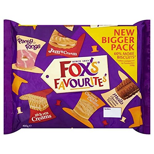Amazon.com: Fox's Favourites Biscuits 6 x 400g Packs (Bulk Buy ...