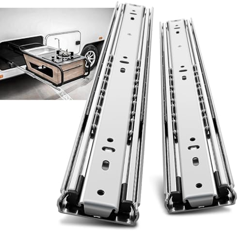 YENUO Full Extension Drawer Runners 250 300 350 400 450 500 550 600mm ...