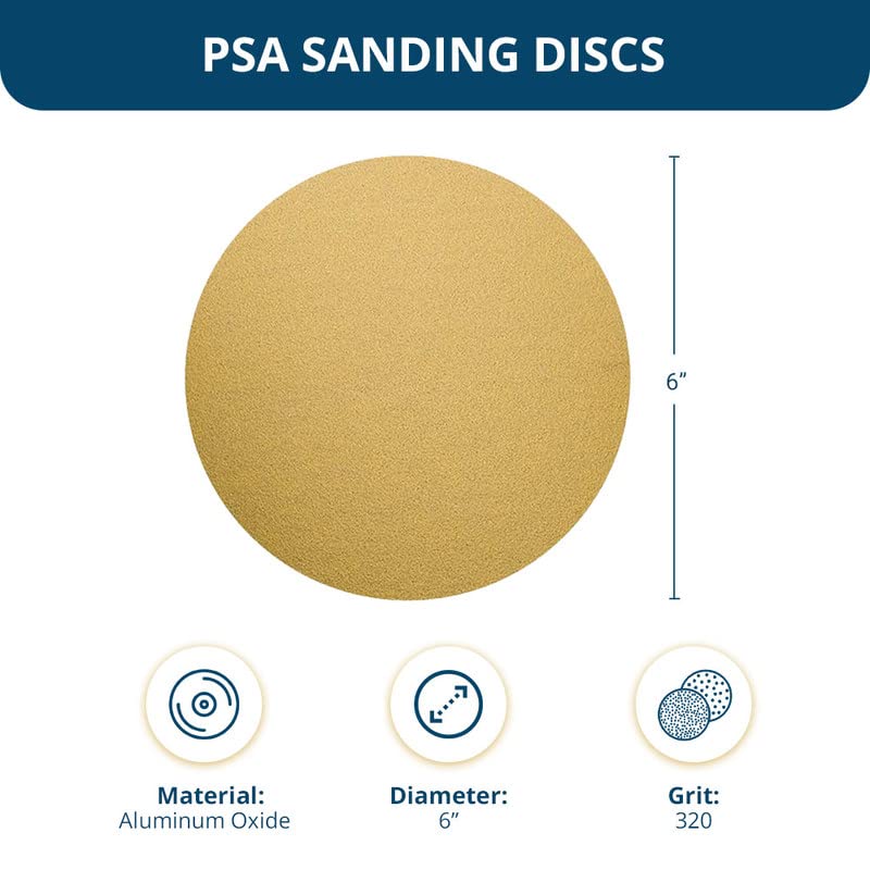 Snapklik.com : Benchmark Abrasives 6 PSA Gold Self Adhesive DA Sanding ...