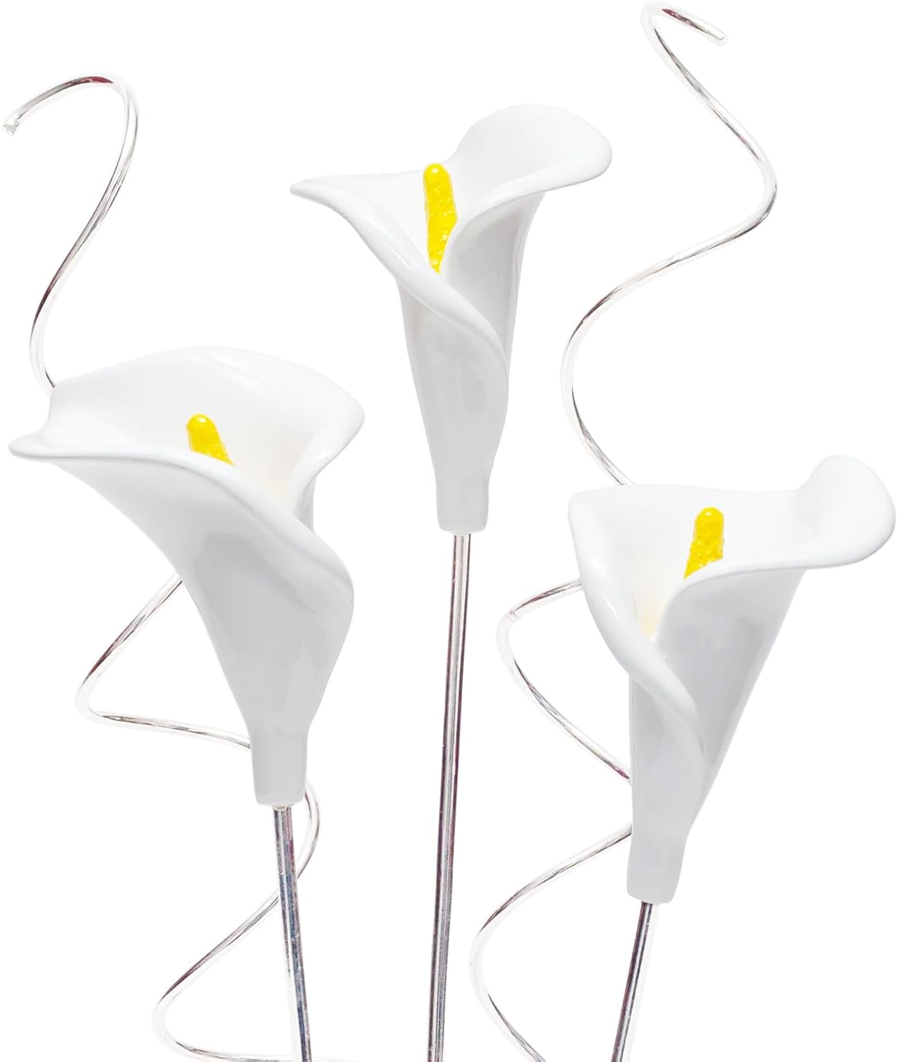 Amazon.com: Calla Lily Artificial Flowers - 3 Pieces 19", Hand Crafted ...
