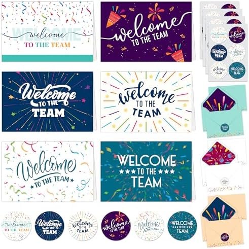 Amazon.com : Decorably Employee Cards with Envelopes & Stickers - 24 ...