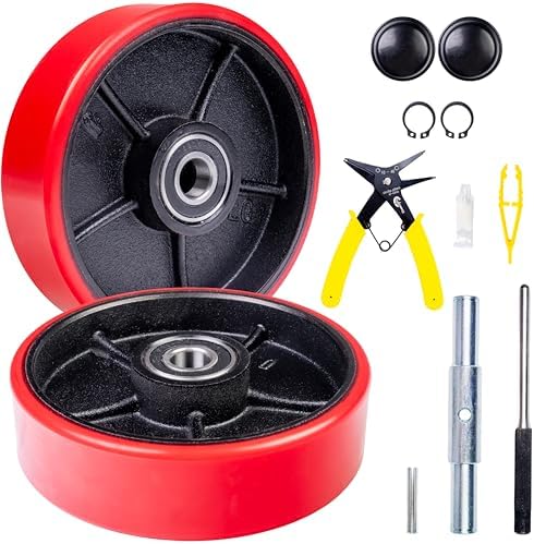 Amazon.com: Pallet Jack/Truck Load Wheels Full Set with Axles and Entry ...