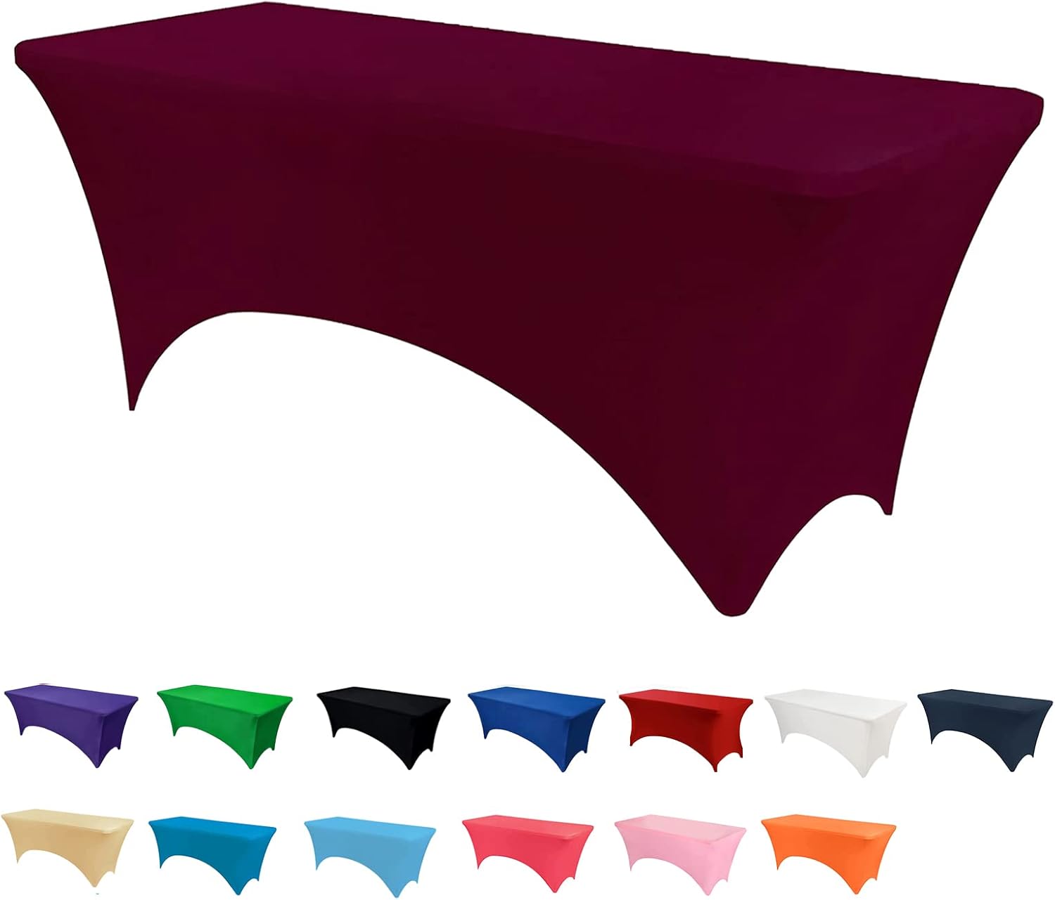 Newthinking 4FT Stretch Tablecloth for Craft, Spandex Stretch Table ...