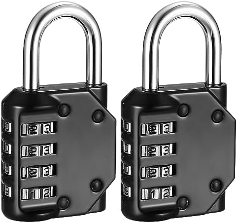 2 Pcs Combination Lock, with 4 Digit Combination Lock for Locker ...