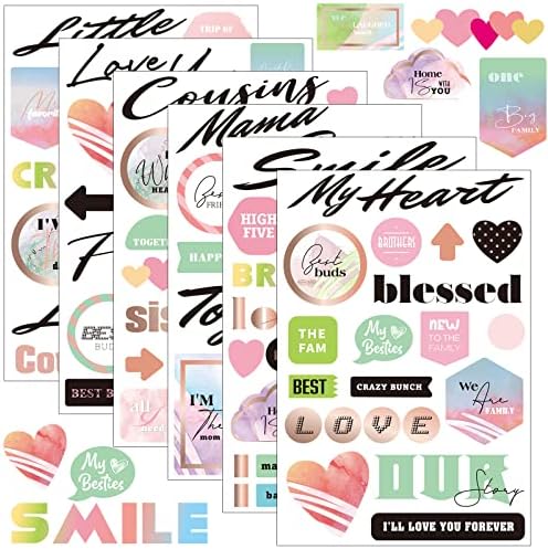 Amazon.com: 6 Packs Photo Border Stickers Photo Frame Sticker Scrapbook ...