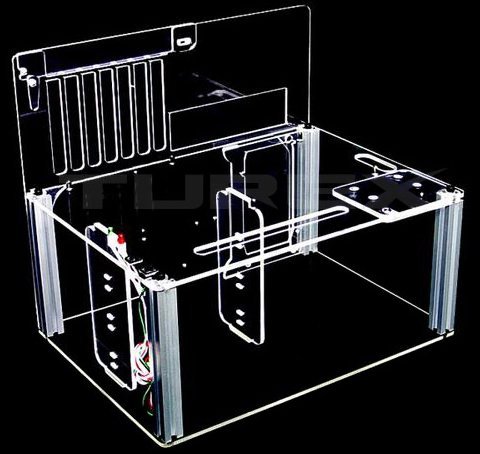 MYOPENPC BENCH King Transparent Clear Acrylic Test Bench Station Case ...
