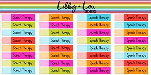 Amazon.com: Speech Therapy Appointment Label Planner Sticker | Libby ...