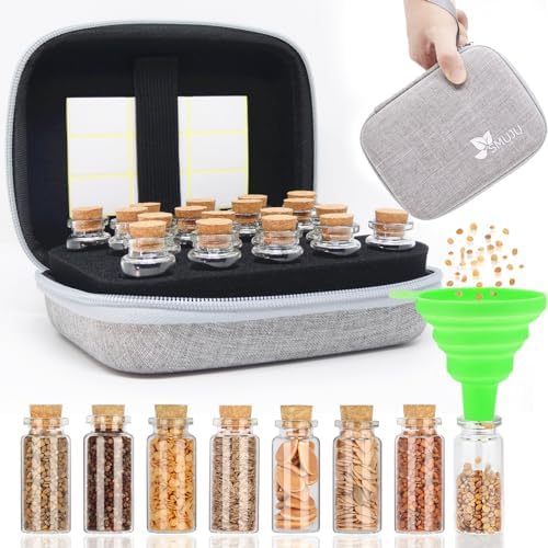 Amazon.com : jixsloft 120 Slots Seed Storage Organizer with 20 Seed ...