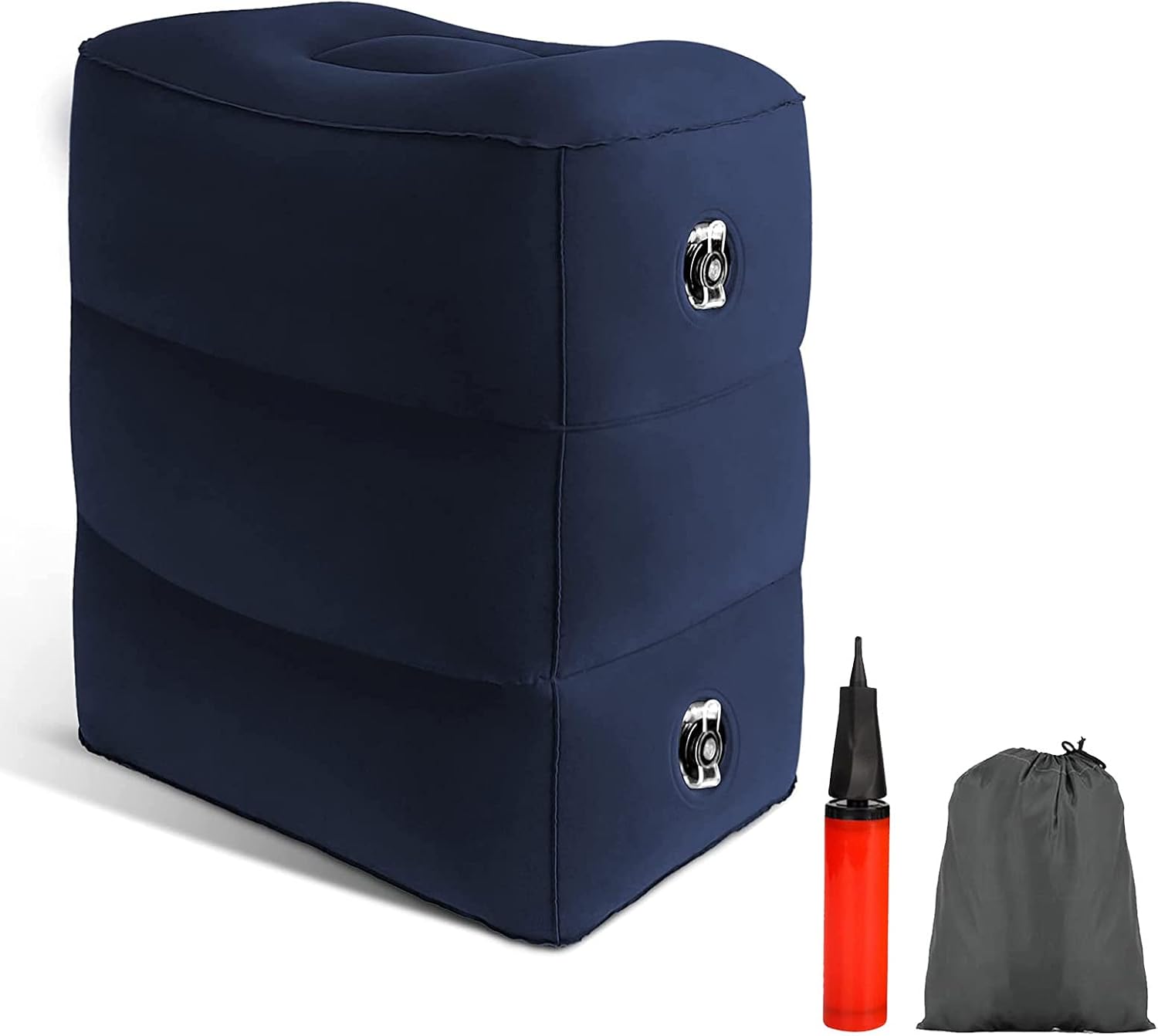 Inflatable Foot Rest for Air Travel, Airplane Footrest Adjustable ...