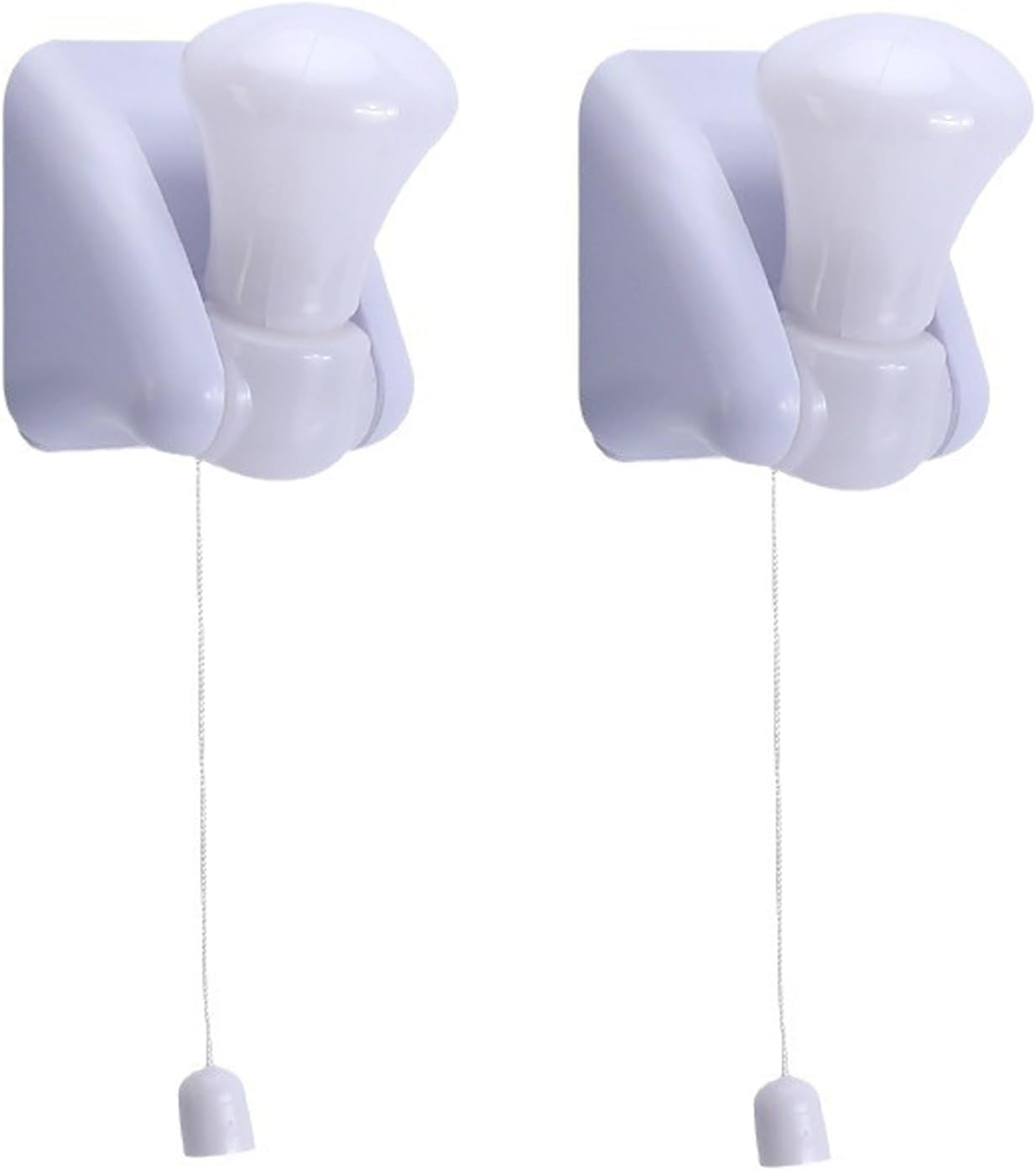 Shuwea 2 Pack Battery Operated Light Bulb, Stick-Up Wireless LED Closet ...