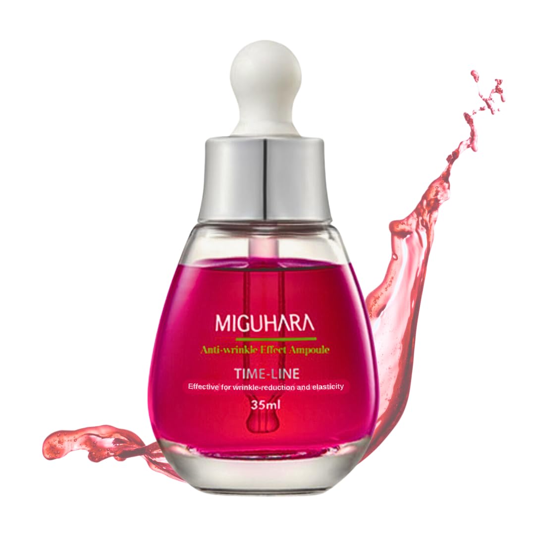 MIGUHARA Anti-wrinkle Effect Ampoule 35ml | Rose + Ginseng + Collagen ...