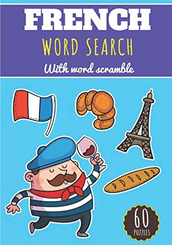 French Word Search: Challenging Puzzle Brain book For Adults, Kids ...