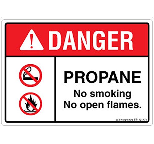 Safety Sign Store ST112-A7PC-01 Danger Propane Material 3M Self ...