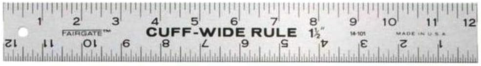 Amazon.com: Fairgate Cuff Wide Rule 1-12inch X 12inch, 14-101 Cuff ...