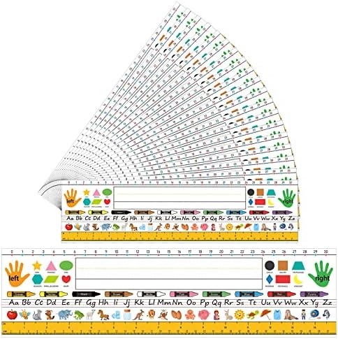 36pcs Desk Name Tags, Self Adhesive Nameplates for Classroom ...