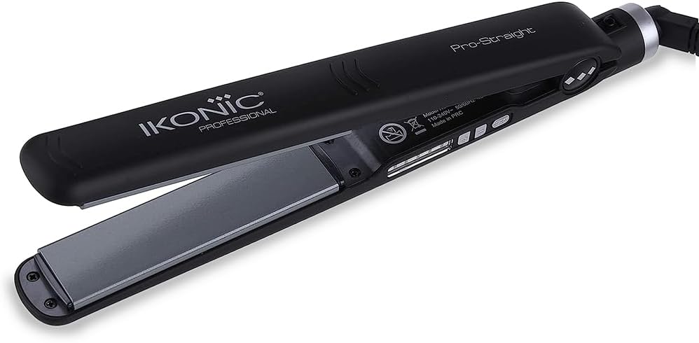 Ikonic Professional Pro Straight Hair Straightener, Black: Buy Online ...