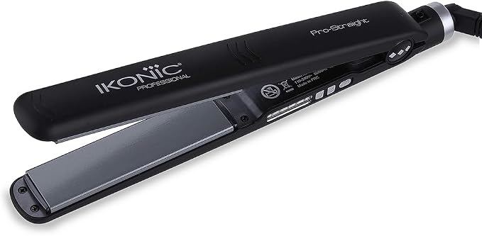 Ikonic Professional Pro Straight Hair Straightener, Black: Buy Online ...