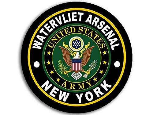 Buy MAGNET 4x4 inch Round Watervliet Arsenal Army Base Sticker (Logo ...