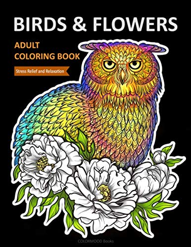 Amazon.com: Birds & Flowers Coloring Book: An Adult Coloring Book with ...