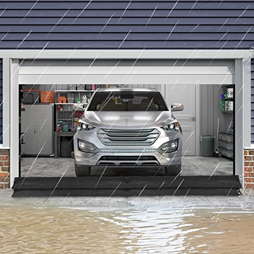 Sabary 10 Pcs Water Barrier 5 ft x 6.5 inch Absorbent Flood Barriers ...