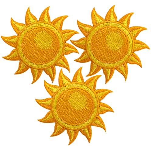 Amazon.com: 3 pcs Sun Patches Iron on - You are My Sunshine Patch ...
