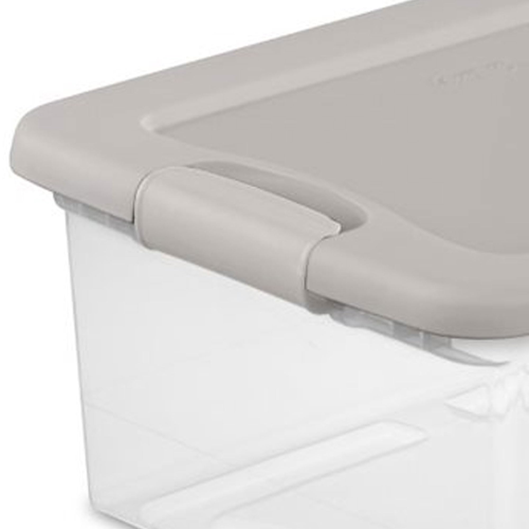 Snapklik.com : Sterilite 15 Qt Latching Storage Box, Stackable Bin